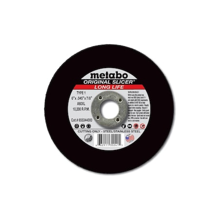 Metabo Cutting Wheel 5" x 1/16" x 7/8" - A60XL Original LL Original LL 655355000 | Zoro